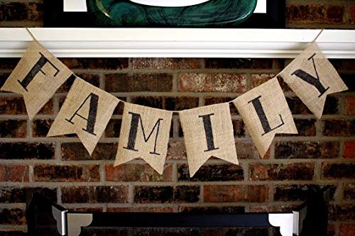 LaRibbons Burlap Banner, DIY Party Decor for Birthday, Wedding, Baby Shower and Graduation