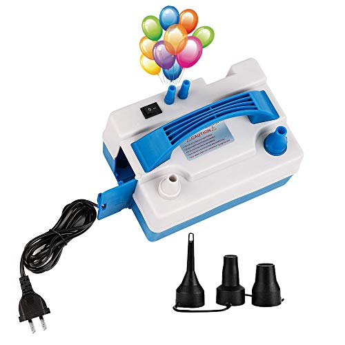 Electric Balloon Pump,Portable Dual Nozzle Electric Balloon Inflator/Blower with Multipurpose Hose Extension,for Party Decoration