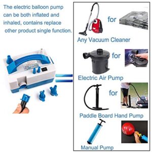 Electric Balloon Pump,Portable Dual Nozzle Electric Balloon Inflator/Blower with Multipurpose Hose Extension,for Party Decoration