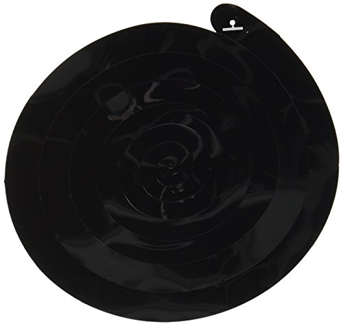 Amscan Swirl (12ct) Party Decorations, 22 inches, Jet Black