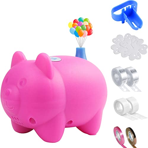 Electric Balloon Pump Portable Balloon Pump Electric Air Balloon Pump Electric Balloon Inflator, Balloon Decorations for Birthday Parties, Weddings, Festivals and Party (Mini Bear)