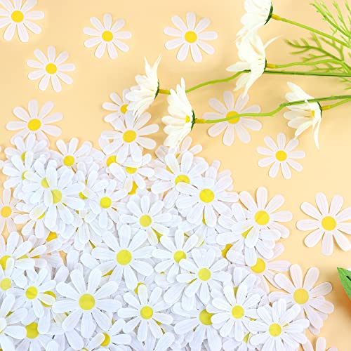 Keaziu 250PCS Daisy Confetti Flower Table Confetti Bridal Baby Shower Decorations Engagement Party Decorations