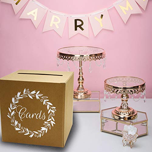 KALEFO Kraft Card Box Wedding Favors Post Box Cardboard Wedding Party Decor Table Centerpiece