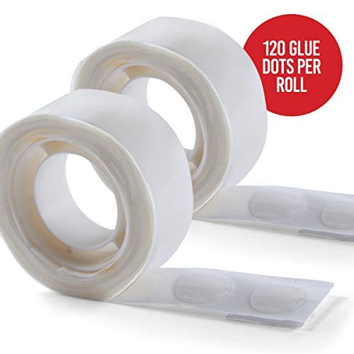 Prextex Balloon Arch & Garland Decorating Kit - Balloon Tape Strip (32 ft), White Ribbon Roll (80 ft), 240 Dots Glue Points, and 2 Balloon Tie Tool Kit | Events, Birthday, Wedding Decoration Supplies