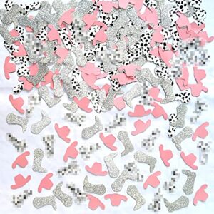 200 pcs boot and cowboy hat confetti nashville bachelorette party confetti western cowgirl bachelorette confetti disco cowgirl bachelorette party confetti