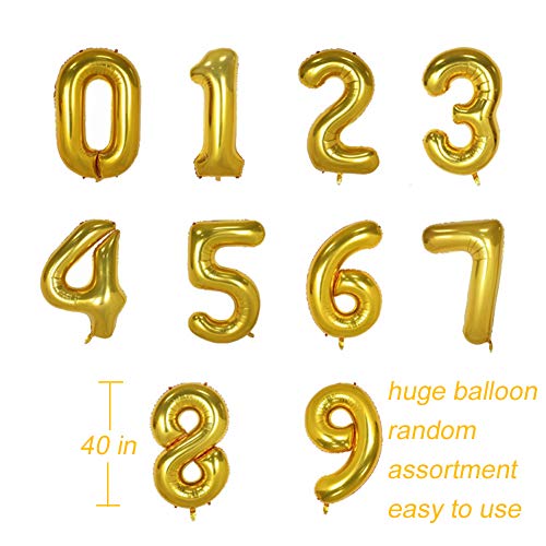 Tellpet Gold Number 1 Balloon, 40 Inch