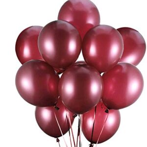 Latex Balloons, 100-Pack, 12-Inch Burgundy(Burgundy)