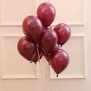 Latex Balloons, 100-Pack, 12-Inch Burgundy(Burgundy)