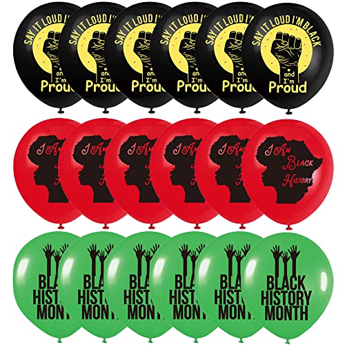 Black History Month Balloons Party Decoration - African BHM Worthwhile Commemoration National Party Balloons Decoration