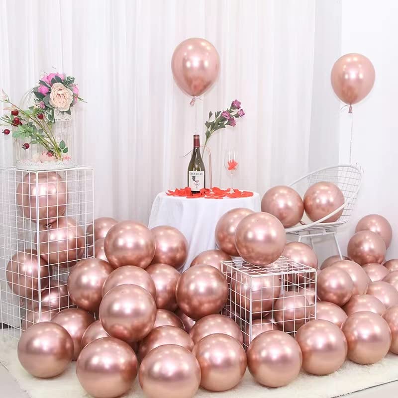 143Pcs Rose Gold Balloon Arch Garland Kit, Black Pink and Rose Gold Balloons 5/10/18 Inch for Women Girls Party Birthday Wedding Bridal Shower Bachelorette Engagement Anniversary Graduations Retirement New Year Party Supplies Backdrop Decorations…