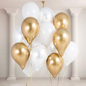 White Balloons Latex Party Balloons, 50 pack 12 Inches Helium balloons for Wedding Birthday Party Decorations