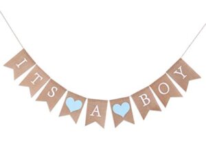 burlap banner for baby boy shower – baby boy shower decorations,its a boy burlap banner,best boys birthday party supplies (its a boy burlap banner)