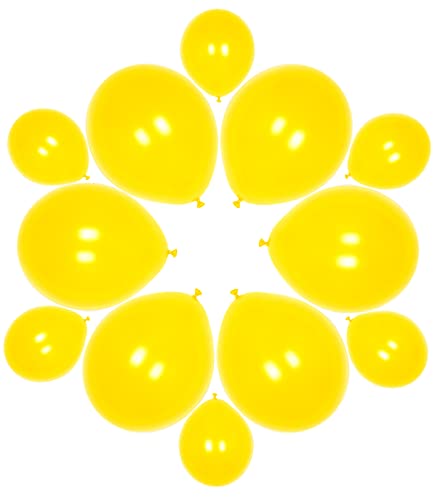 SUWEN Yellow Balloons Kit 77PCS Latex Helium Shiny Mustard Yellow Balloon Different Sizes 10 Inch 5 Inch for Birthday Graduation Wedding Shower Anniversary Party Decorations