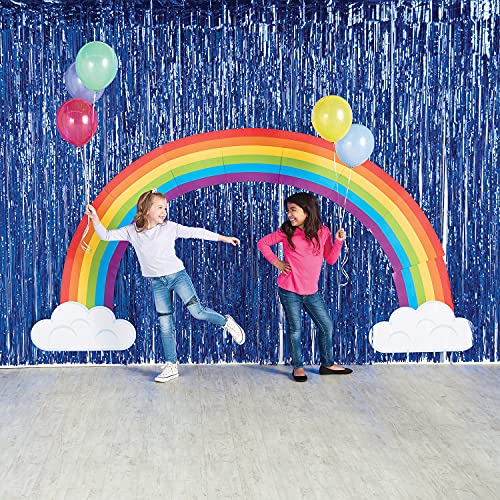 Jumbo Rainbow Cardboard Cutout (Over 10 feet Long) Great for Unicorn Party, St. Patrick's Day Decoration