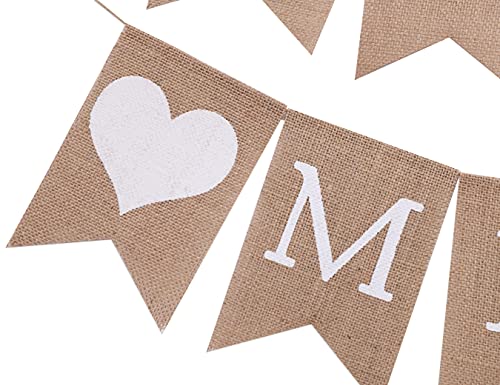 Future Mr&Mrs Burlap Banner - Future Mr&Mrs Couples Shower Decor,Bridal Shower Decorations ,Engagement Banner , Best Bridal Wedding Supplies