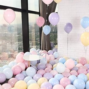 MARYLIKESFLOWERS Macaron Assorted Rainbow Balloons 10 inches 100 pcs/pack for Baby Shower birthday bachelor party decorations