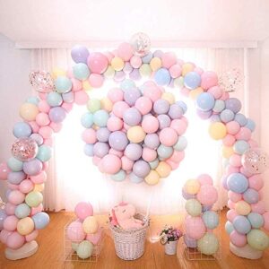 MARYLIKESFLOWERS Macaron Assorted Rainbow Balloons 10 inches 100 pcs/pack for Baby Shower birthday bachelor party decorations