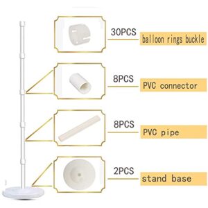 Balloon Columns Kit -2 Sets Balloon Stands For Floor Tower Includding Adjustable 5 Feet Pole Base Birthday Wedding Party Holiday Decorations