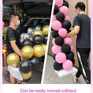 YALLOVE Heavy Duty Metal Balloon Column Stand Kit LZ-SSG6, 2 Set of 80 Inch Height Adjustable Balloon Tower Holder for Indoor and Outdoor Event and Party Decoration, Easy Assemble and Disassemble