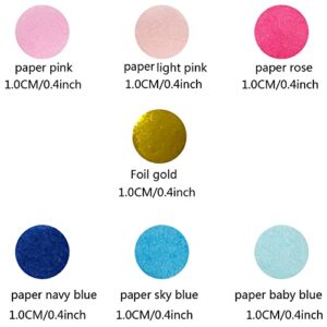 2 Pack Round Baby Gender Reveal Confetti Decorations Pink and Blue Confetti for Baby Shower Gender Reveal Party Decorations 10mm Total 160 Grams