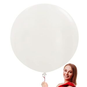 36 inch giant round white balloons 5 pack thick extra large jumbo balloon for wedding birthday baby shower anniversary party decorations