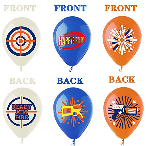 Cracoo Dart War Party Supplies Balloons,Gun Picks Target Birthday Bullet War Party Decoration