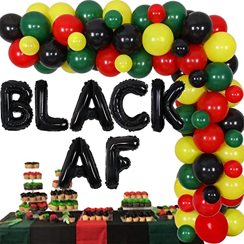 Black History Month Balloons Party Decoration Supplies - African American Country Festival Black History Balloons Arch Kit Party Decorations