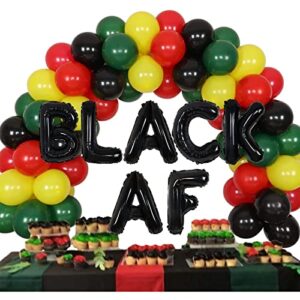 Black History Month Balloons Party Decoration Supplies - African American Country Festival Black History Balloons Arch Kit Party Decorations