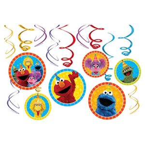 sesame street hanging swirls (12 ct)