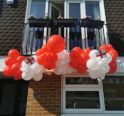 Christmas Balloon Garland Arch kit, 127PCS Red White Balloons Merry Christmas Party Balloons for Christmas Birthday Wedding New Year Party Supplies