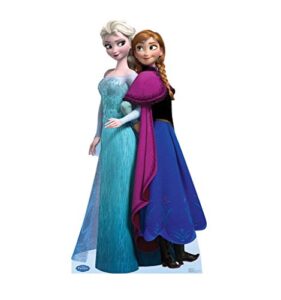 advanced graphics elsa & anna life size cardboard cutout standup – disney’s frozen (2013 film)