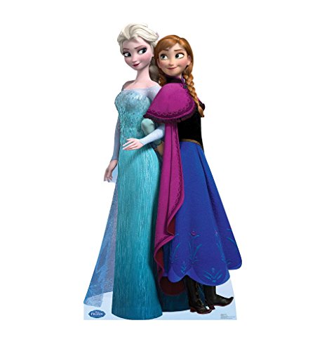 Advanced Graphics Elsa & Anna Life Size Cardboard Cutout Standup - Disney's Frozen (2013 Film)