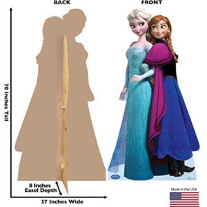 Advanced Graphics Elsa & Anna Life Size Cardboard Cutout Standup - Disney's Frozen (2013 Film)