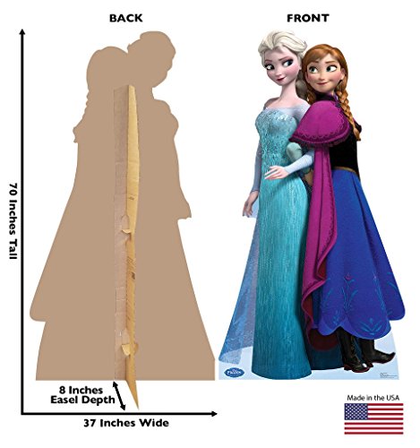 Advanced Graphics Elsa & Anna Life Size Cardboard Cutout Standup - Disney's Frozen (2013 Film)