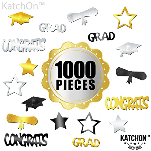 KatchOn, Congrats Grad Graduation Confetti 2023 - Pack of 1000 | Grad 2023 confetti for 2023 Graduation Decorations | Graduation Table Decorations | Graduation Decorations Class of 2023 Decorations