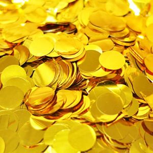 gold confetti 1 inch table confetti glitter 5000 pcs for wedding party decoration or filled balloons