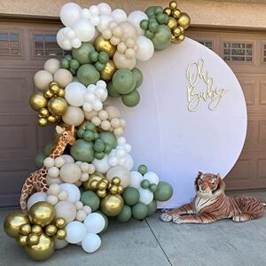 Sand White Balloons 5 Inch 50 Pcs Baby Shower Party Balloons Happy Birthday Decoration Balloons Bulk