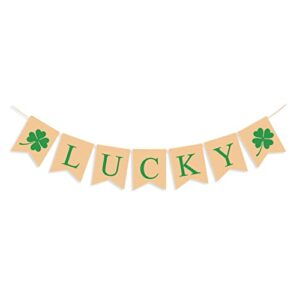 st patricks day decorations st patricks day banner lucky banner shamrock garland for st pattys decorations shamrock decorations st patricks day decor