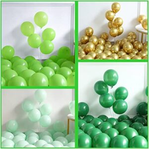 Enanal St.Patrick’s Day Balloon Garland Arch Kit, 146pcs Green Balloons with Clover Rainbow 4D Gold Foil Balloons for St.Patrick Day Party Birthday Baby Shower Decorations (St. Patrick's Day)