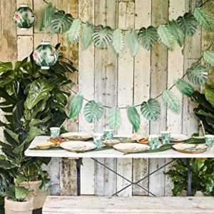 Talking Tables FST6-GARLAND-PALM Tropical Fiesta Palm Leaf Garland Party Decorations, Length 1.5M, 5ft, Green