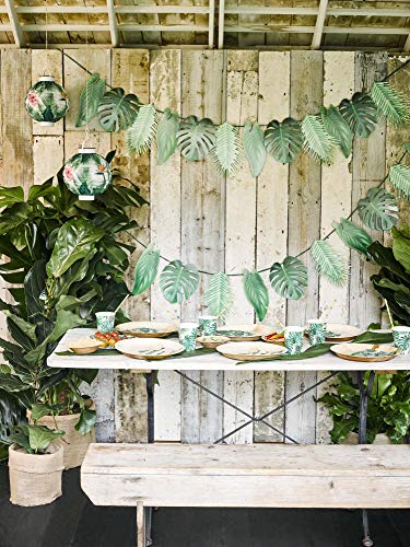 Talking Tables FST6-GARLAND-PALM Tropical Fiesta Palm Leaf Garland Party Decorations, Length 1.5M, 5ft, Green