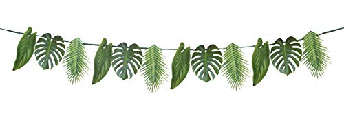 Talking Tables FST6-GARLAND-PALM Tropical Fiesta Palm Leaf Garland Party Decorations, Length 1.5M, 5ft, Green