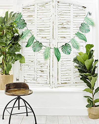 Talking Tables FST6-GARLAND-PALM Tropical Fiesta Palm Leaf Garland Party Decorations, Length 1.5M, 5ft, Green