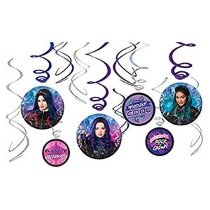 disney descendants 3 swirl decorations | value pack | 1 set