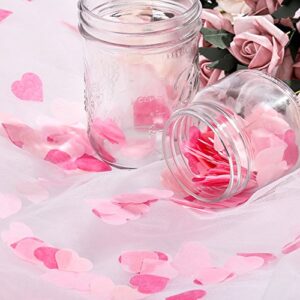 Whaline Valentine's Day 1 Inch Heart Paper Confetti Tissue Confetti 6000 Pieces Confetti Party Table Decorations for Balloon, Wedding, Holiday, Birthday