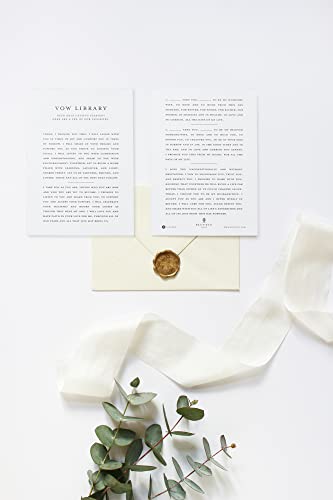 Wedding Vow Book Keepsakes (2 Book Set, His & Hers) Linen Hardcover - Bonus Wedding day Cards - Vow Renewal - Bridal Shower Gifts - Booklet - Journal - Future Mrs & Mr