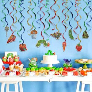 LINGTEER The Very Hungry Caterpillar Butterfly Swirls Streamers - 20 Pcs Children's Reading Story Birthday Party Decorations.