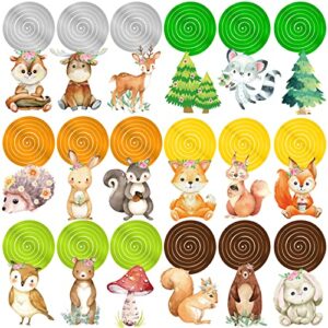 Woodland Party Decorations 20pcs Woodland Animals Hanging Swirls Forest Animals Foil Ceiling Decorations for Woodland Theme Birthday Party Baby Shower Supplies