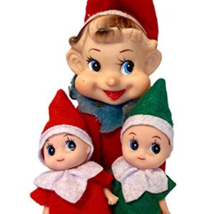 Picki Nicki Elf Baby Twins- Two Little Christmas Elves, an Elf Baby Boy and Elf Baby Girl are Perfect Accessories and Props for Elf Fun, Advent Calendars and Stocking Stuffers