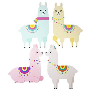 Llama Paper Party Garland, Pastel Banner Décor for All Events - 12 Feet Length Per Strand (1-Pack)